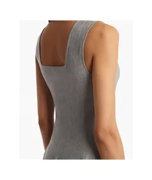 Khaite Jodie Midi Dress - Gray