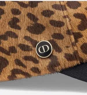 Dior Leopard Print Baseball Cap