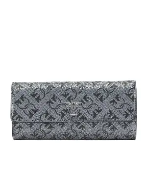 Pinko Logo Plaque Embellished Clutch Bag