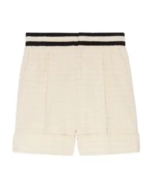 Gucci Turn-up Hem Shorts With Striped Waistband