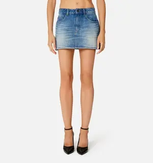 AMI Paris Denim Mini Skirt