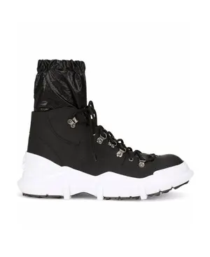 Dolce & Gabbana Lace-up Ankle Boots With Logo