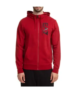 EA7 Logo Zip-up Hooded Jacket