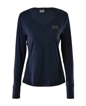 Ea7 V Neck T-shirts For Women
