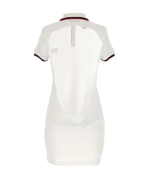 Dsquared2 Logo Embroidered Maxi Cut Out Polo Dress