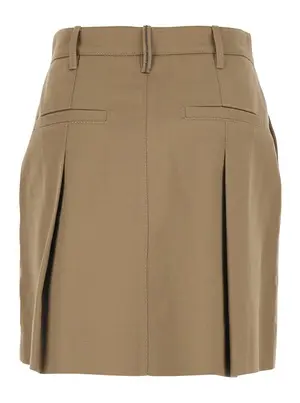 Brunello Cucinelli Pleated Mini Skirt