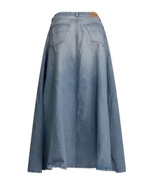 Balenciaga Godet Long Skirt - Light Blue