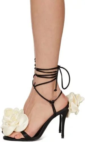 Magda Butrym Floral High-heeled Sandals - Nude