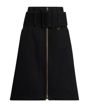 PATOU Buckle Zip Detailed Skirt
