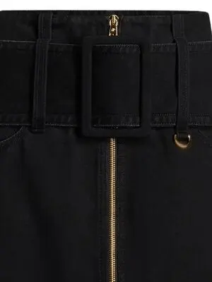 PATOU Buckle Zip Detailed Skirt