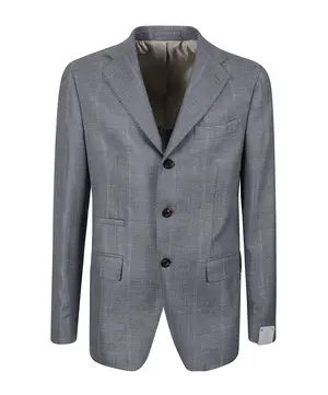 Eleventy Long-sleeved Suit Jacket - Gray