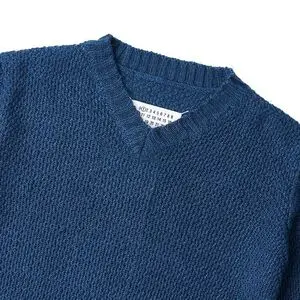 MAISON MARGIELA V-neck Sweater With Ribbed Details