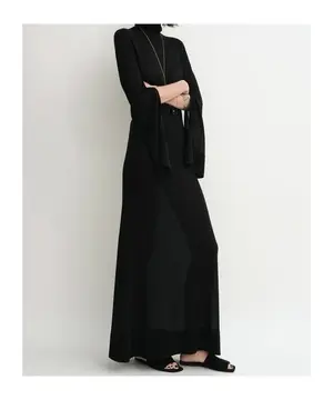 TOTEME Maxi Dress With High Neck And Slit Sleeves