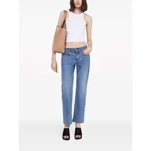 Stella McCartney Low-rise Logo Patch Jeans