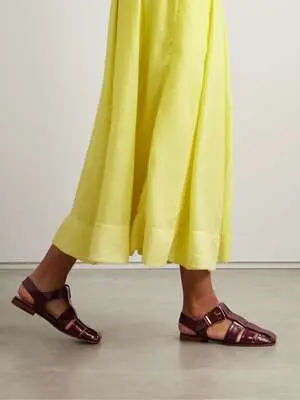 Gabriela Hearst Zoey Flat Sandals - Brown