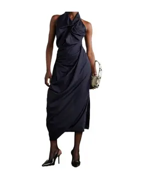 VIVIENNE WESTWOOD Halter Neck Asymmetrical Draped Dress