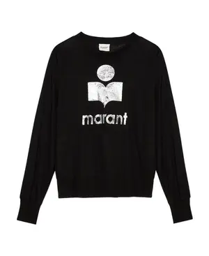 Isabel Marant Étoile Logo Printed Long Sleeve T-shirt