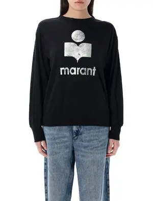 Isabel Marant Étoile Logo Printed Long Sleeve T-shirt