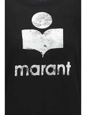 Isabel Marant Étoile Logo Printed Long Sleeve T-shirt