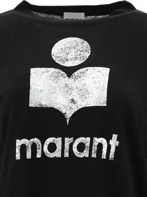 Isabel Marant Étoile Logo Printed Long Sleeve T-shirt