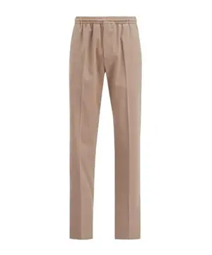 Dior Elastic Waistband Casual Pants - Nude