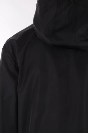 Prada Logo Plaque Zip-up Hooded Jacket