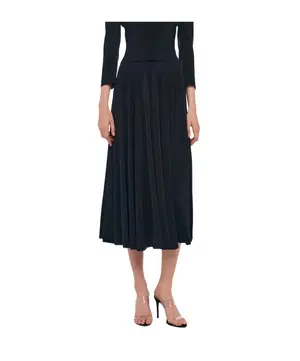 Norma Kamali Pleated Maxi Skirt