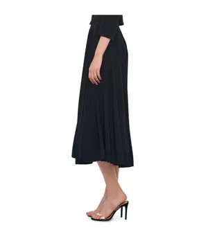 Norma Kamali Pleated Maxi Skirt