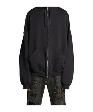 Balenciaga Security Tape Logo Zip-up Hoodie