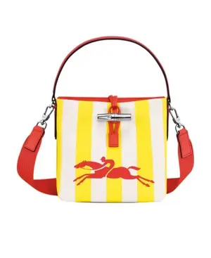 Longchamp Roseau Logo-print Bucket Bag - Multicolor
