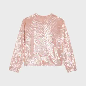 Celine Embroidered Silk Cardigan