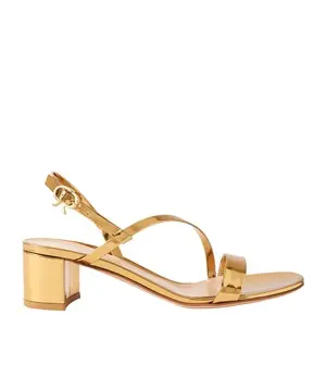 GIANVITO ROSSI Betsey 45 High-heeled Sandals - Gold
