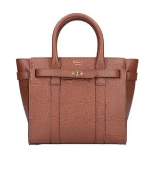 Mulberry Bayswater Logo-printed Mini Tote Bag - Brown