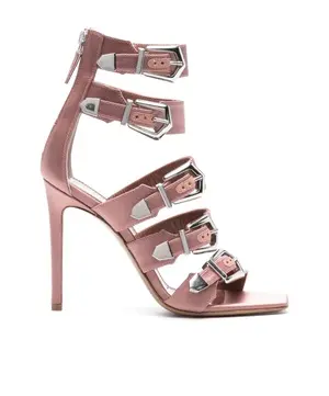 Paris Texas Ursula Buckled Stiletto Sandals - Multicolor