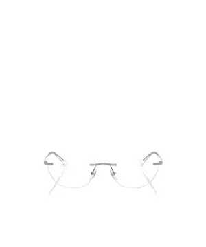 Emporio Armani Rimless Eyeglasses - White