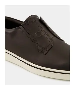 FERRAGAMO Round-toe Slip-on Sneakers With Gancini Detail