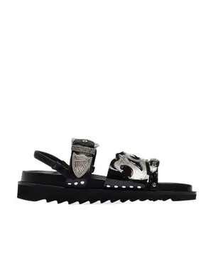 Toga Open Toe Buckled Sandals