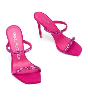 STUART WEITZMAN Aleena Royale Crystal High-heeled Sandals - Pink