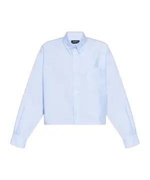 A.p.c. Long-sleeved Button-up Shirt - Blue