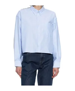 A.p.c. Long-sleeved Button-up Shirt - Blue