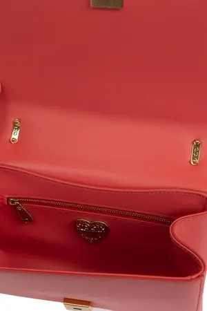 Dolce & Gabbana Devotion Shoulder Bag With Logo Plaque - Red