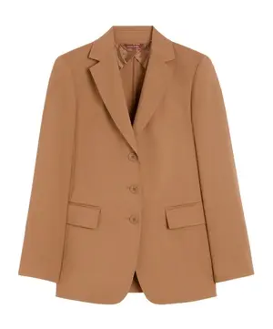 Max Mara Nice Single-breasted Jacket - Hazelnut Brown