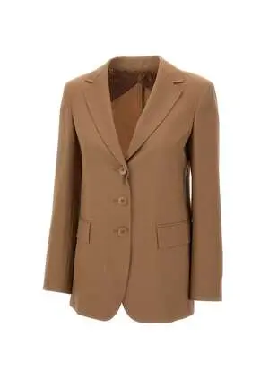 Max Mara Nice Single-breasted Jacket - Hazelnut Brown