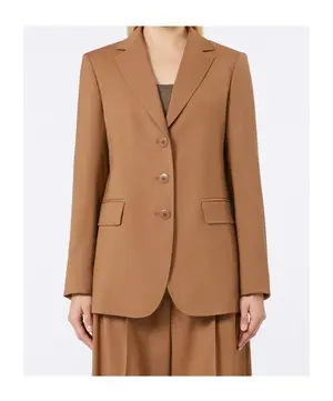 Max Mara Nice Single-breasted Jacket - Hazelnut Brown