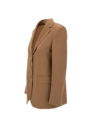 Max Mara Nice Single-breasted Jacket - Hazelnut Brown