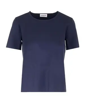 P.a.r.o.s.h Ribbed Short-sleeved Top - Blue