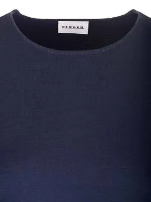 P.a.r.o.s.h Ribbed Short-sleeved Top - Blue