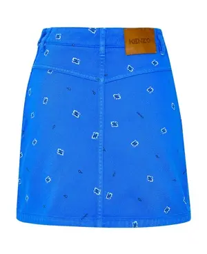 Kenzo Paisley Printed A-line Mini Skirt
