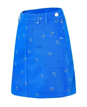 Kenzo Paisley Printed A-line Mini Skirt
