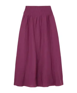 Gabriela Hearst Penelope Midi Skirt - Purple
